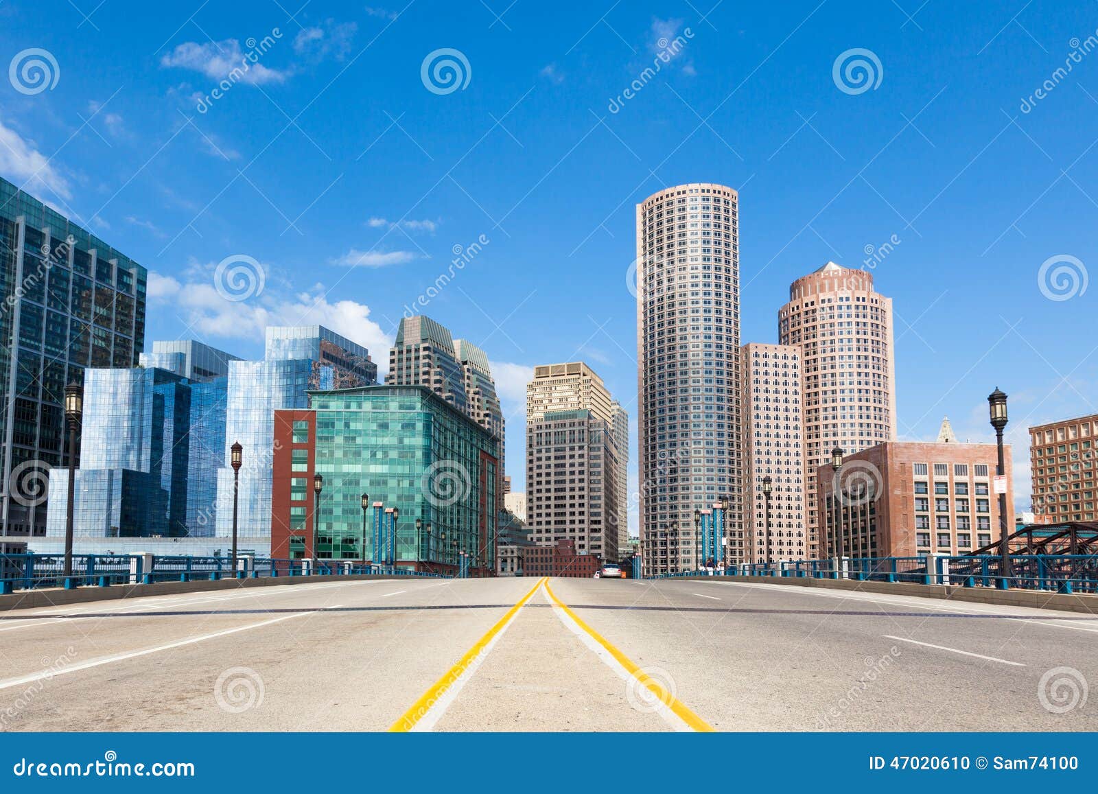 Modern Buildings in the Financial District in Boston - USA Stock Photo ...