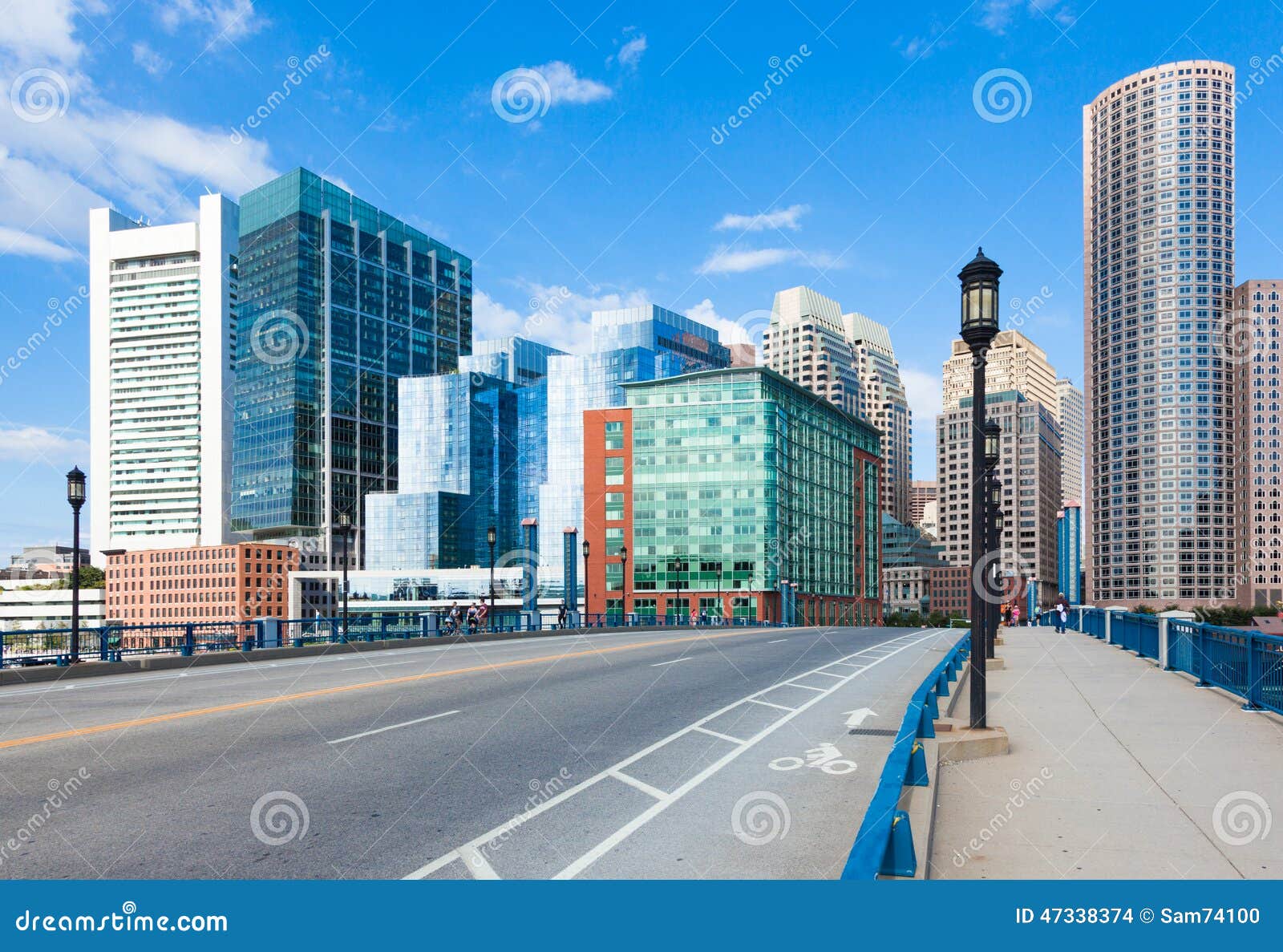 Modern Buildings in the Financial District in Boston - USA Stock Photo ...