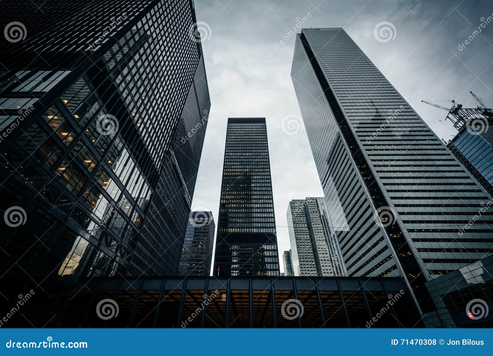 Modern Buildings in the Financial District, in Toronto, Ontario ...