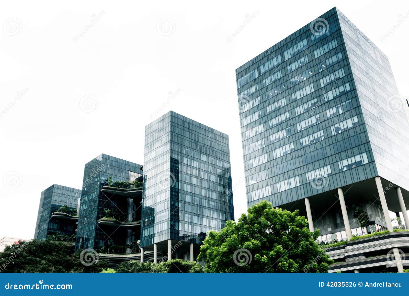 Modern buildings stock photo. Image of headquarters, structure - 42035526
