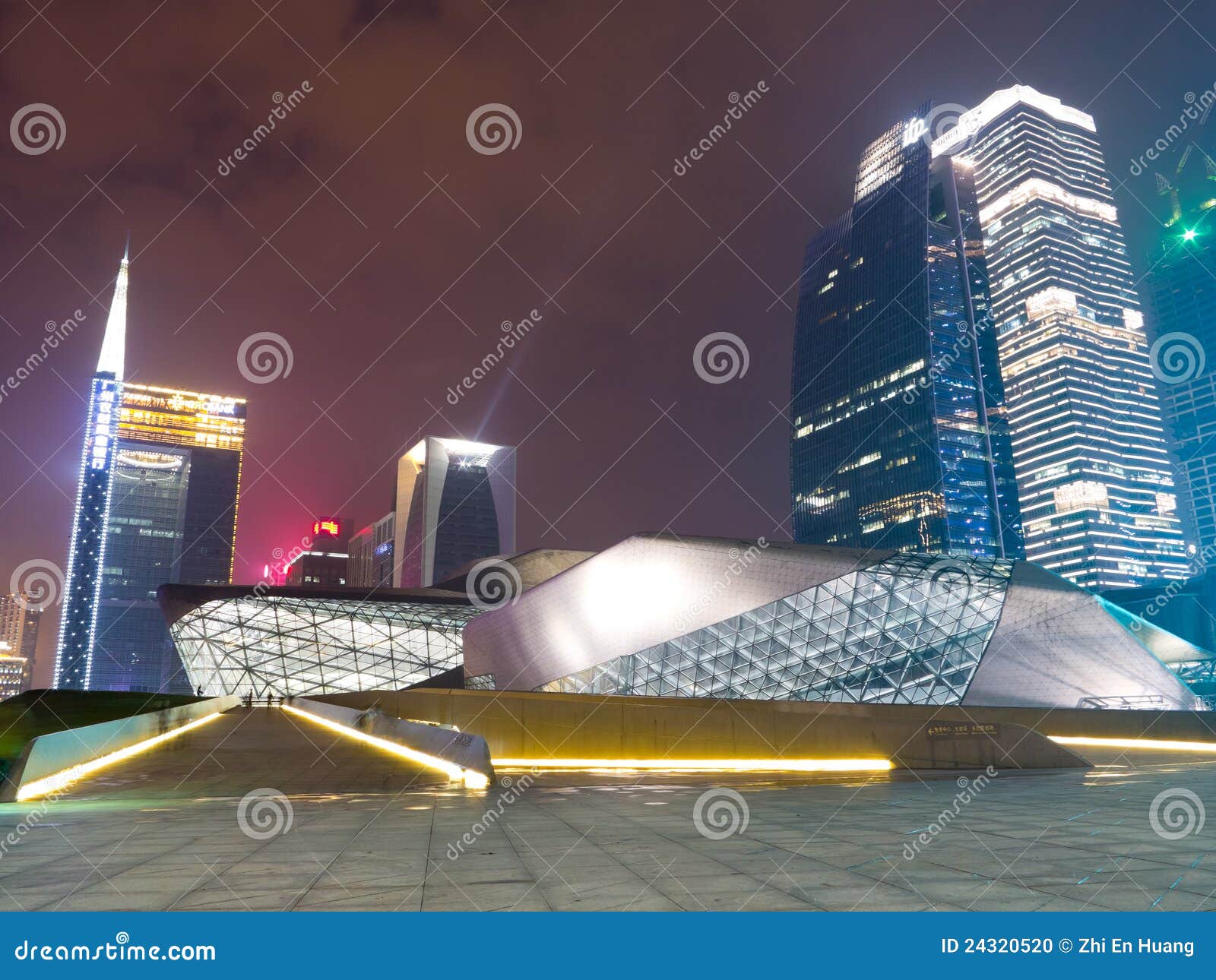 Modern Buildings in Guangzhou Editorial Image - Image of landmark ...