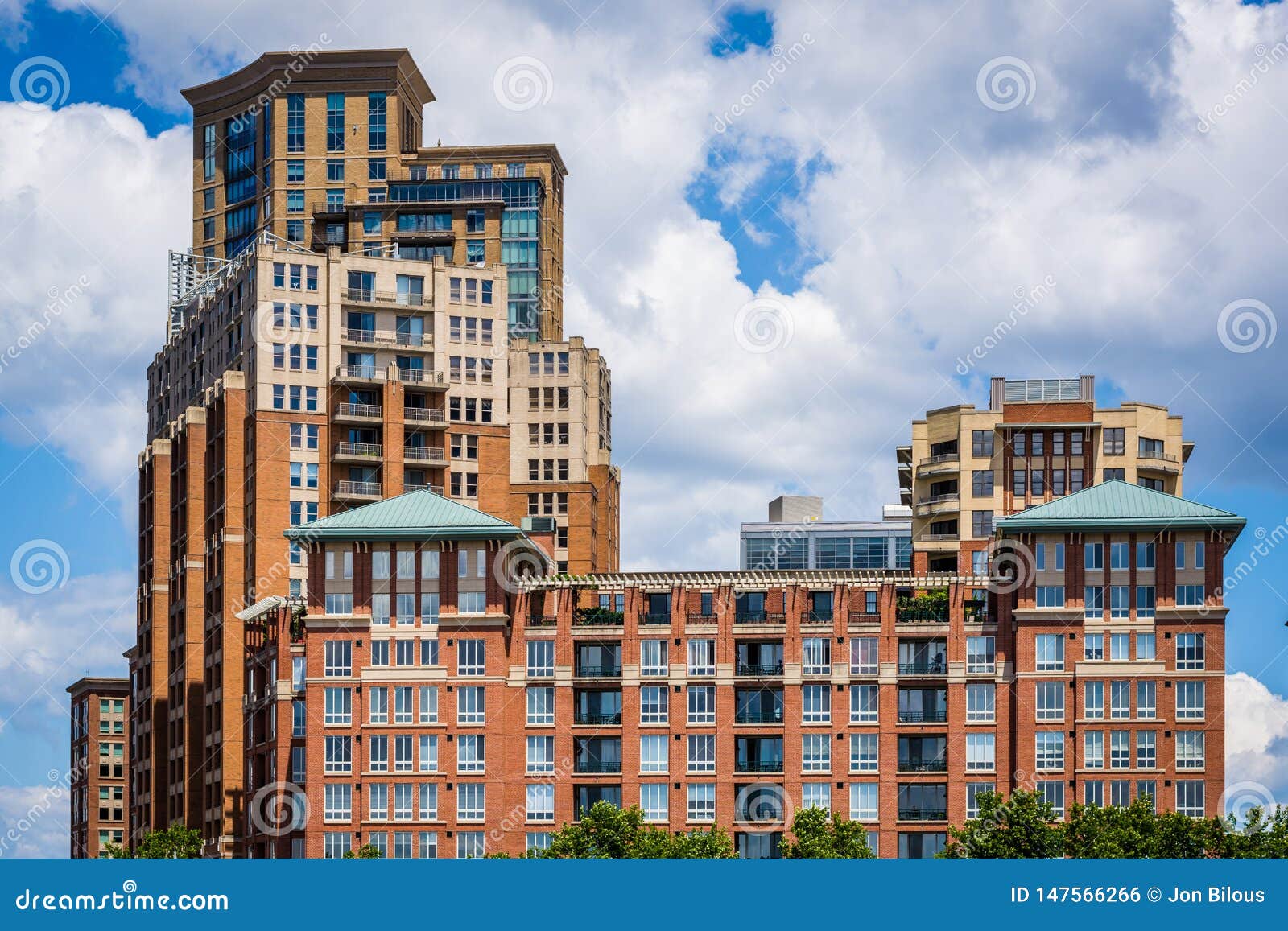 Modern Buildings in Harbor East, Baltimore, Maryland Editorial Photo ...
