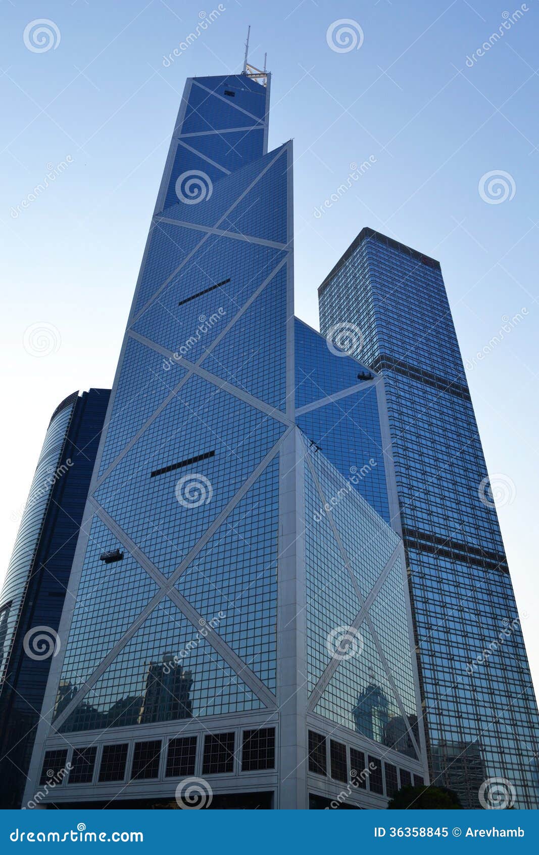 Modern Buildings in Hong Kong Stock Image - Image of outdoors, district ...