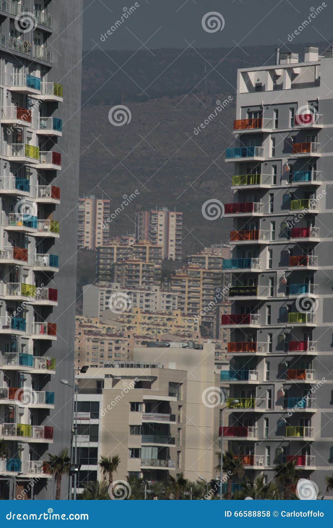 Modern Buildings in Izmir (Turkey) Stock Photo - Image of lines ...