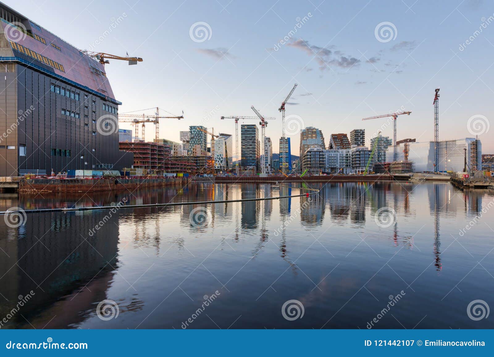 Modern Buildings Known As Barcode Project Under Construction Stock ...