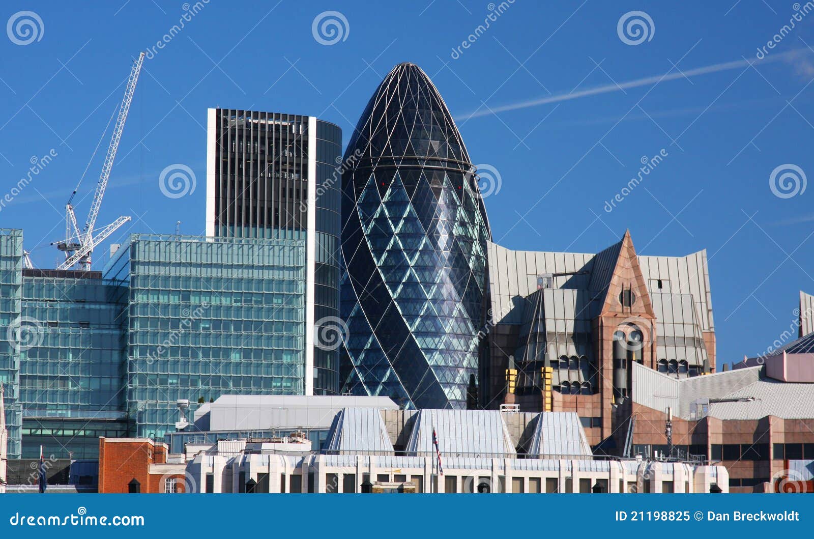 Modern buildings in London stock image. Image of business - 21198825
