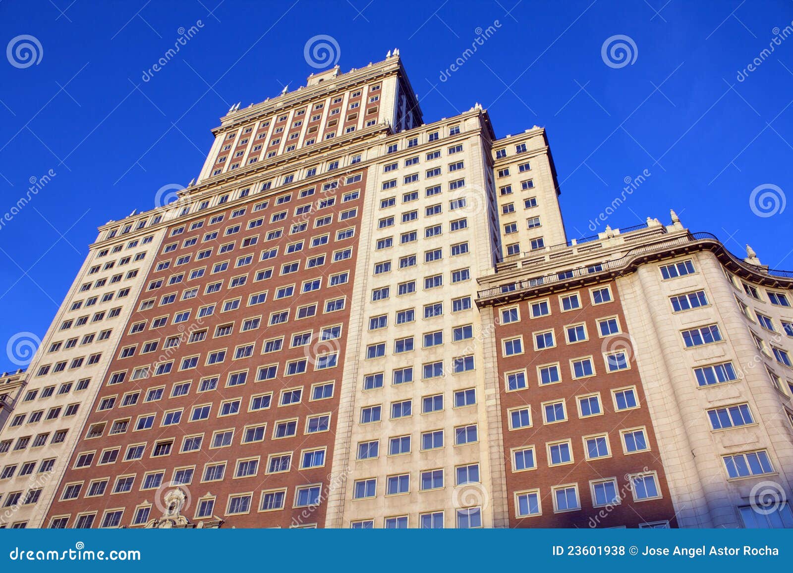 Modern Buildings in Madrid, Spain Stock Photo - Image of night, office ...