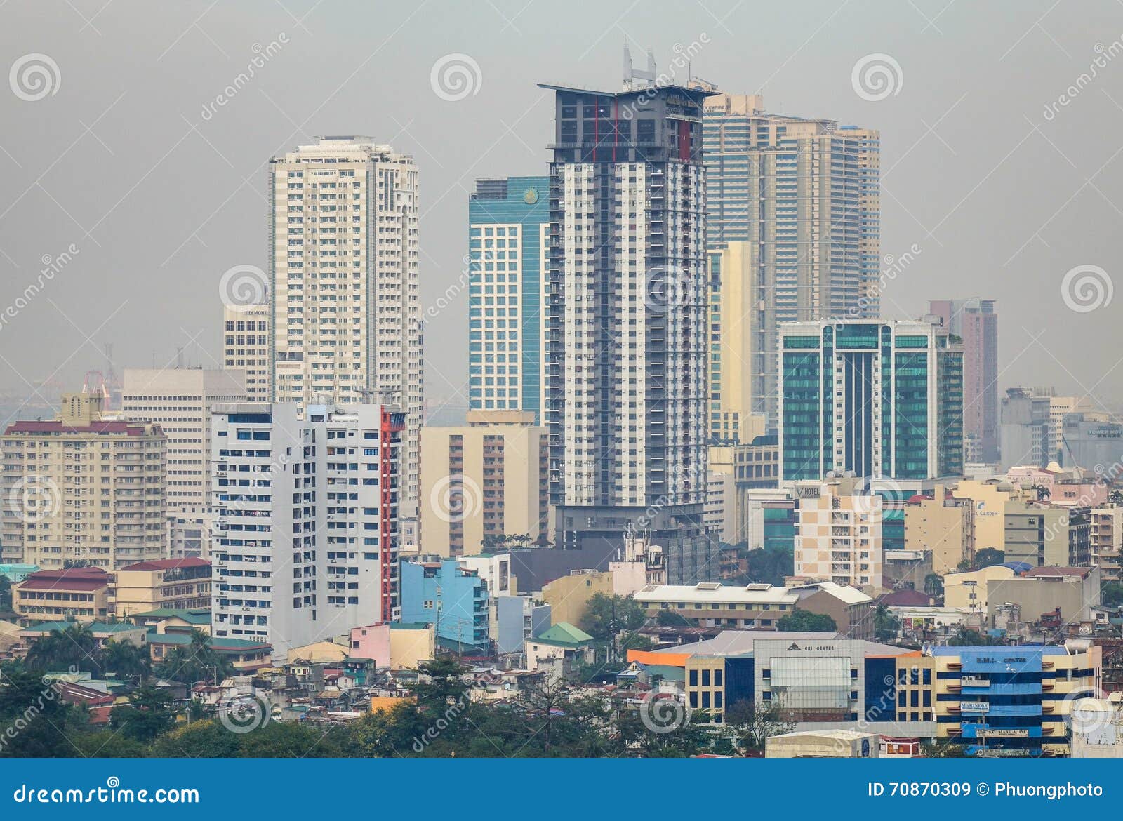 Modern Buildings in Manila, Philippines Editorial Stock Image - Image ...