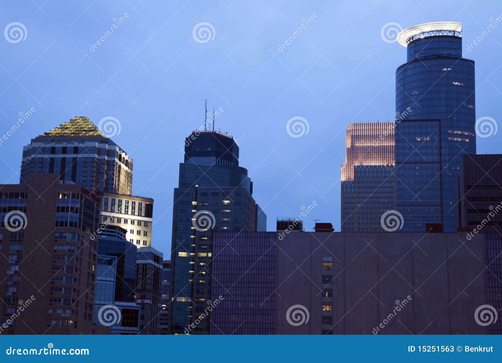 Modern Buildings in Minneapolis Stock Image - Image of minnesota, built ...