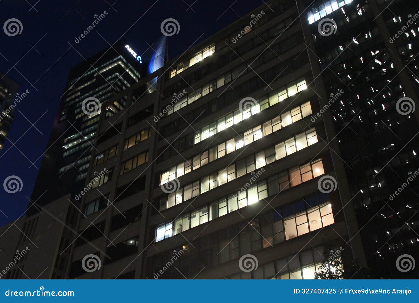 Modern Buildings at Night in Sydney - Australia Stock Image - Image of ...