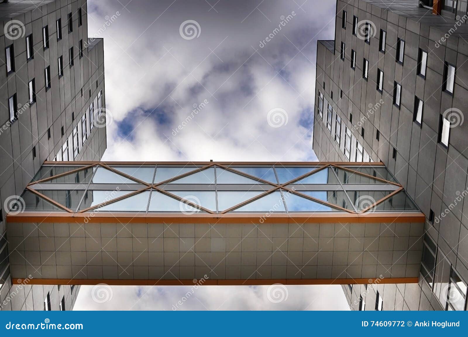 Modern Buildings with Overpass. Stock Photo - Image of angle, building ...