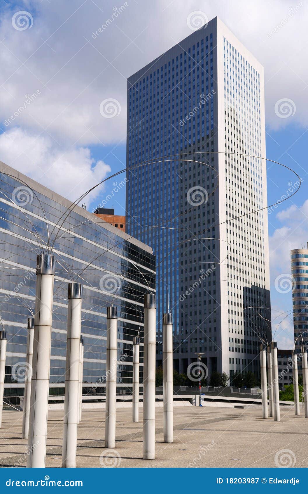 Modern Buildings Paris stock image. Image of facade, glass - 18203987