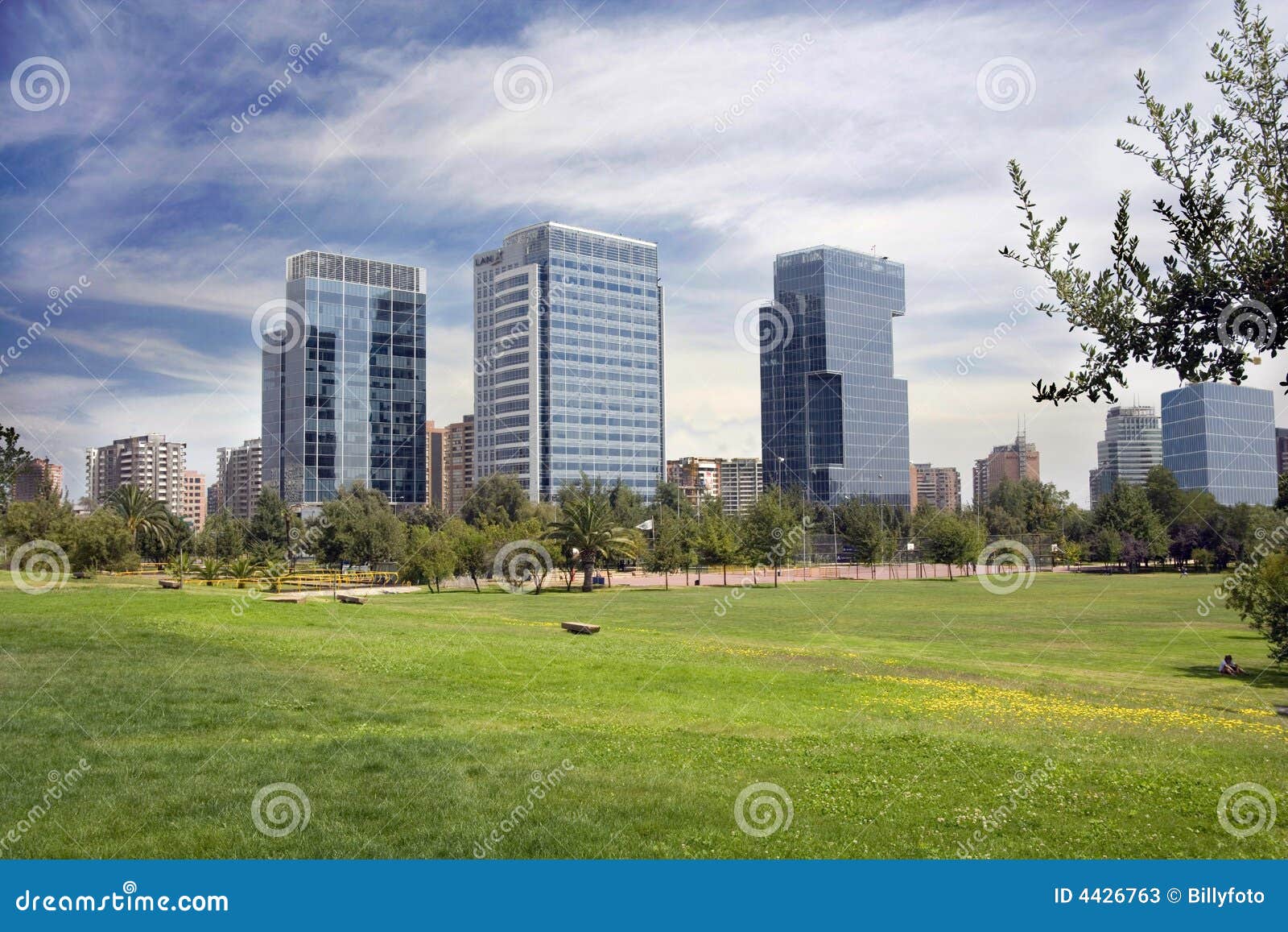 Modern Buildings in Santiago De Chile Stock Image - Image of latin ...