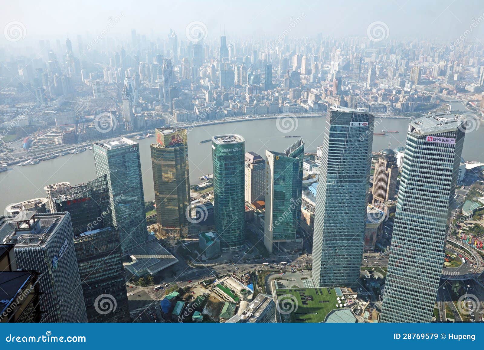 Modern Buildings in Shanghai Editorial Stock Image - Image of famous ...