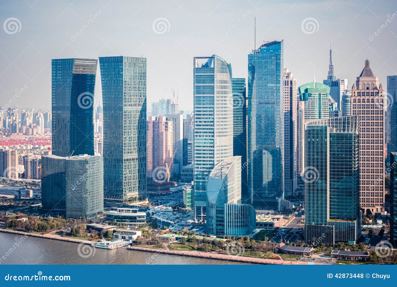 Modern Buildings in Shanghai Financial District Stock Photo - Image of ...