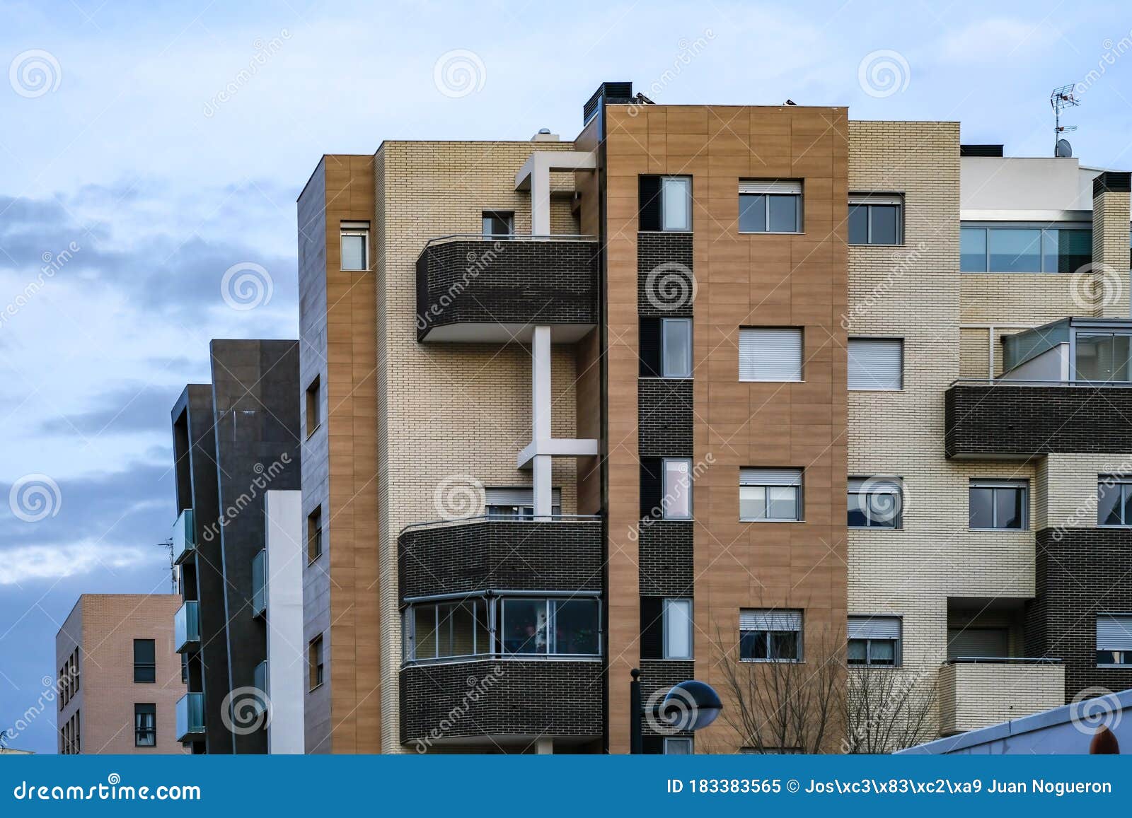 Modern Buildings with Straight Lines Stock Image - Image of modern ...