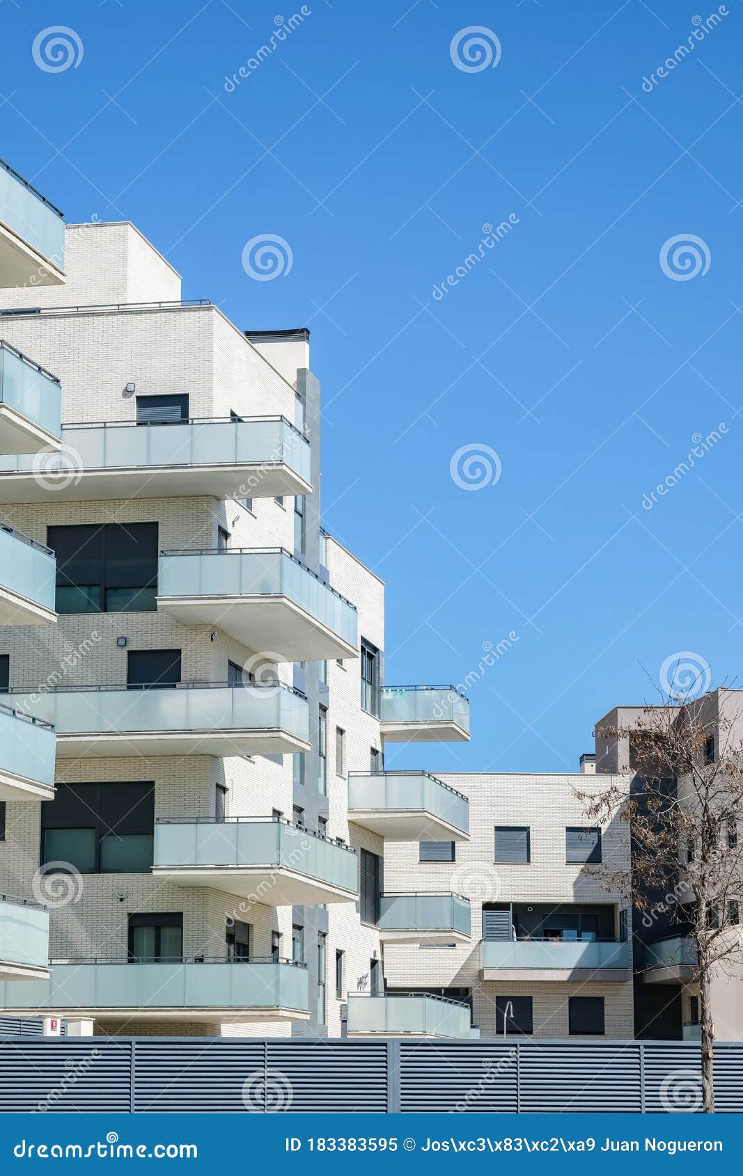 Modern Buildings with Straight Lines Stock Image - Image of facility ...