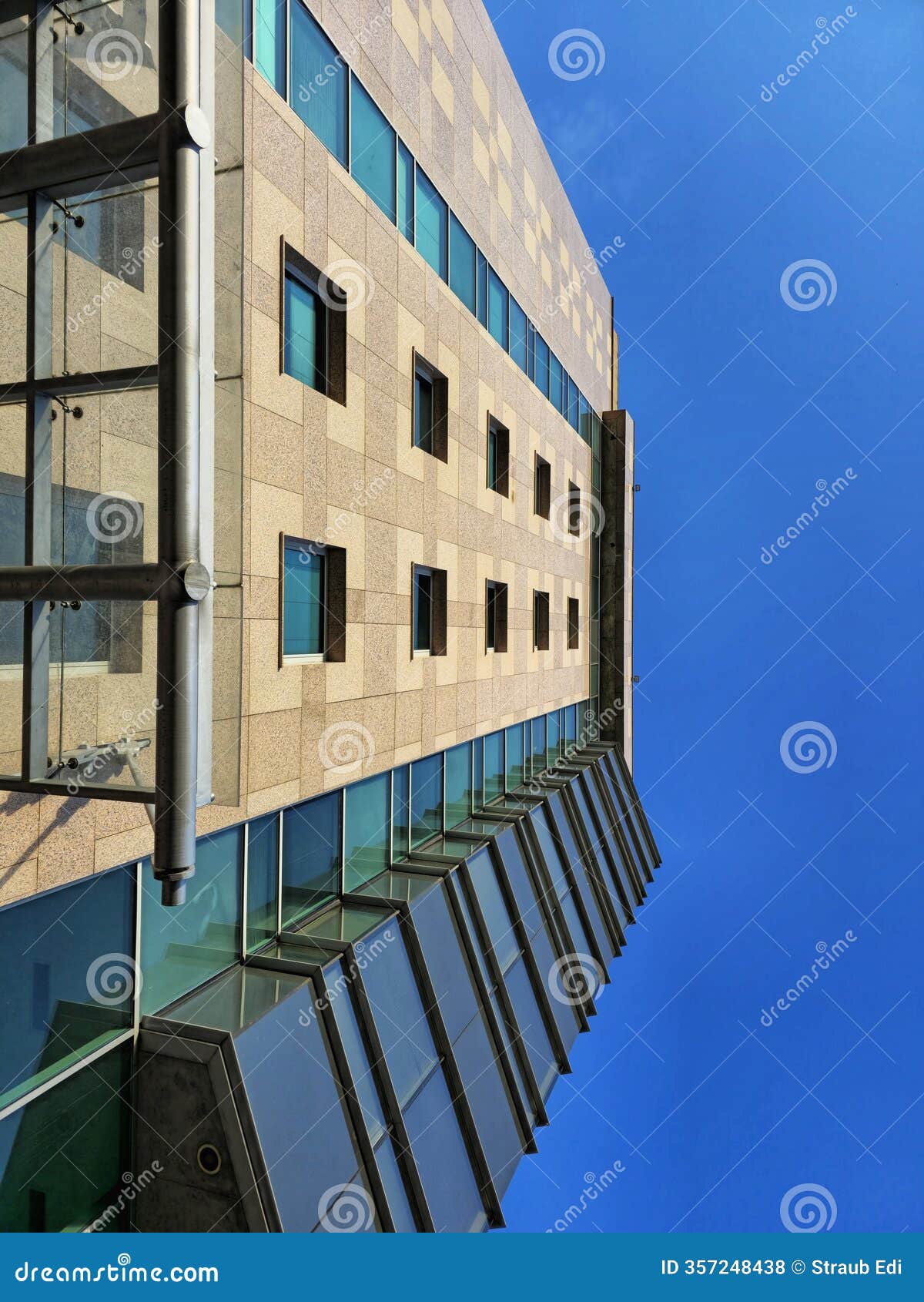Modern Buildings on the Streets of Bucharest Stock Photo - Image of ...