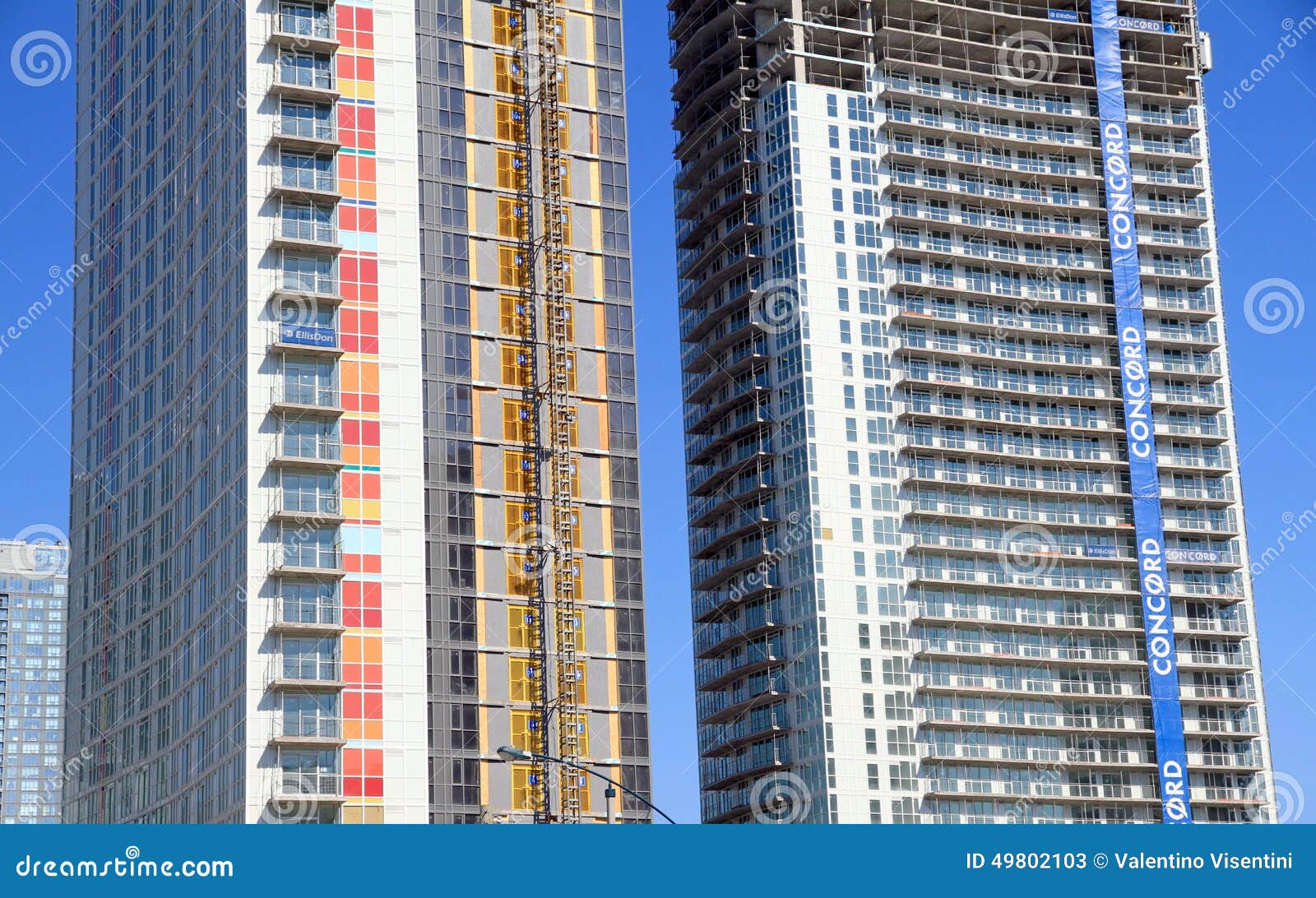 Modern Buildings Under Construction Editorial Stock Photo - Image of ...