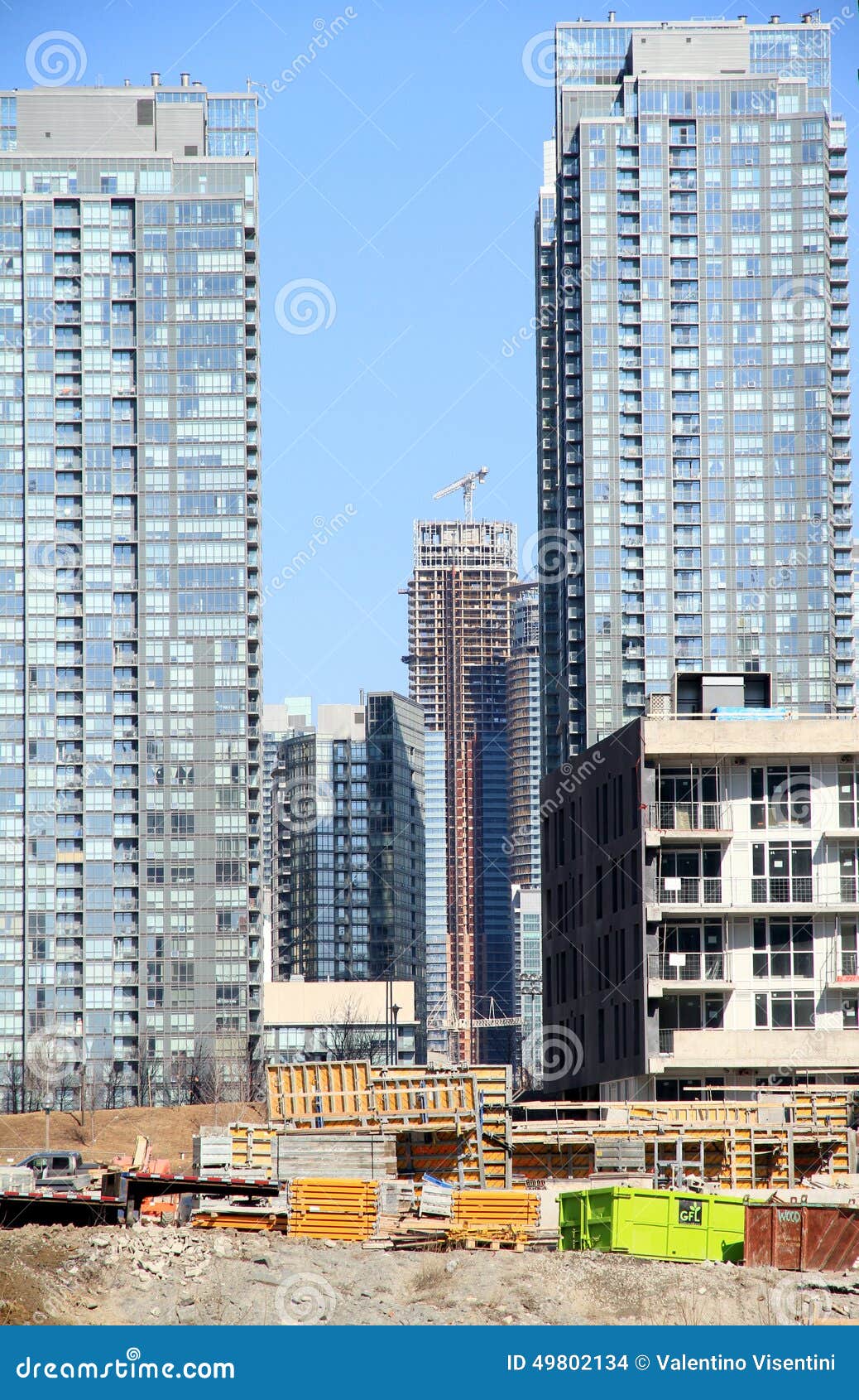 Modern Buildings Under Construction Editorial Stock Image - Image of ...