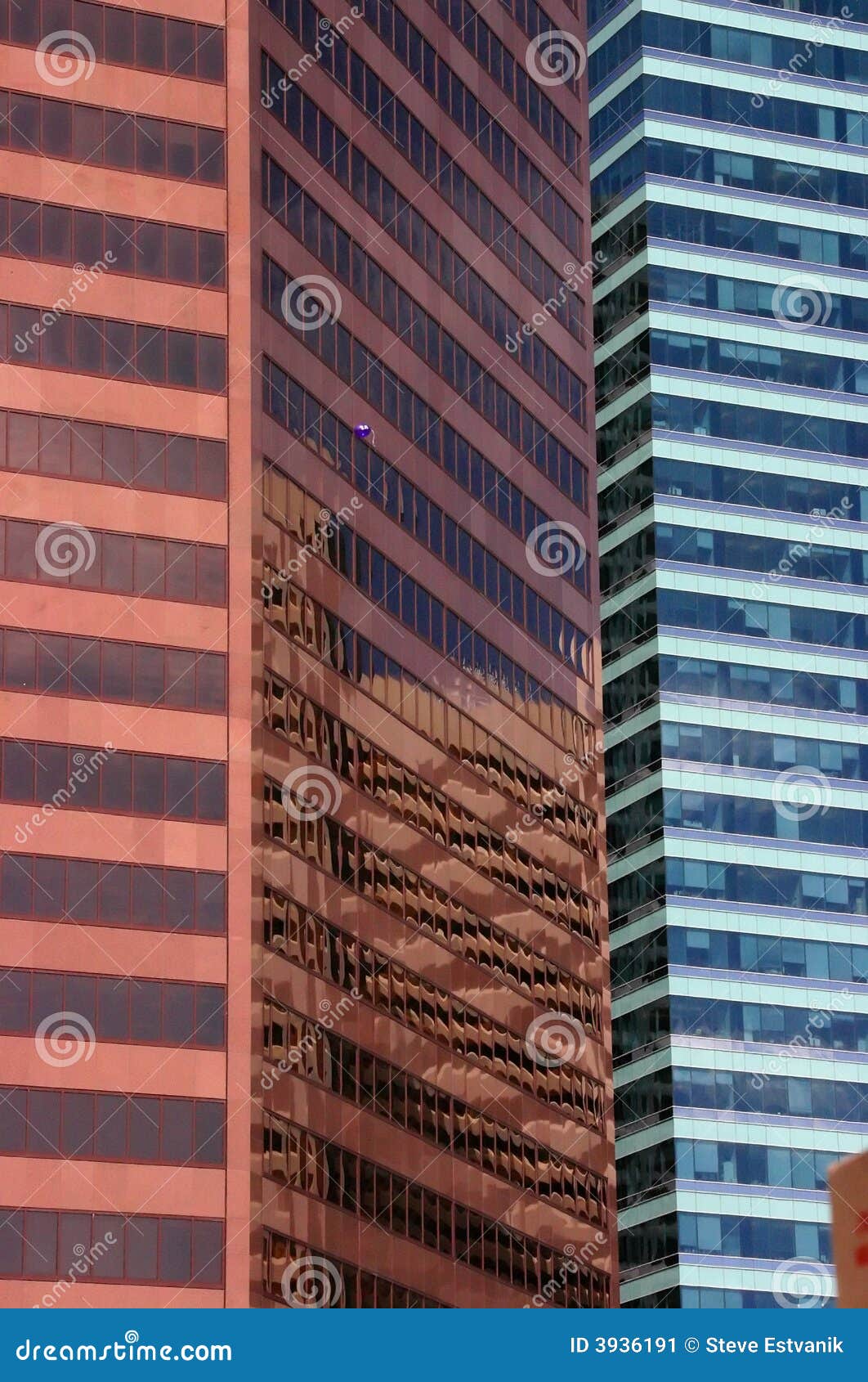 Modern Buildings in Urban Core Stock Image - Image of building, facade ...