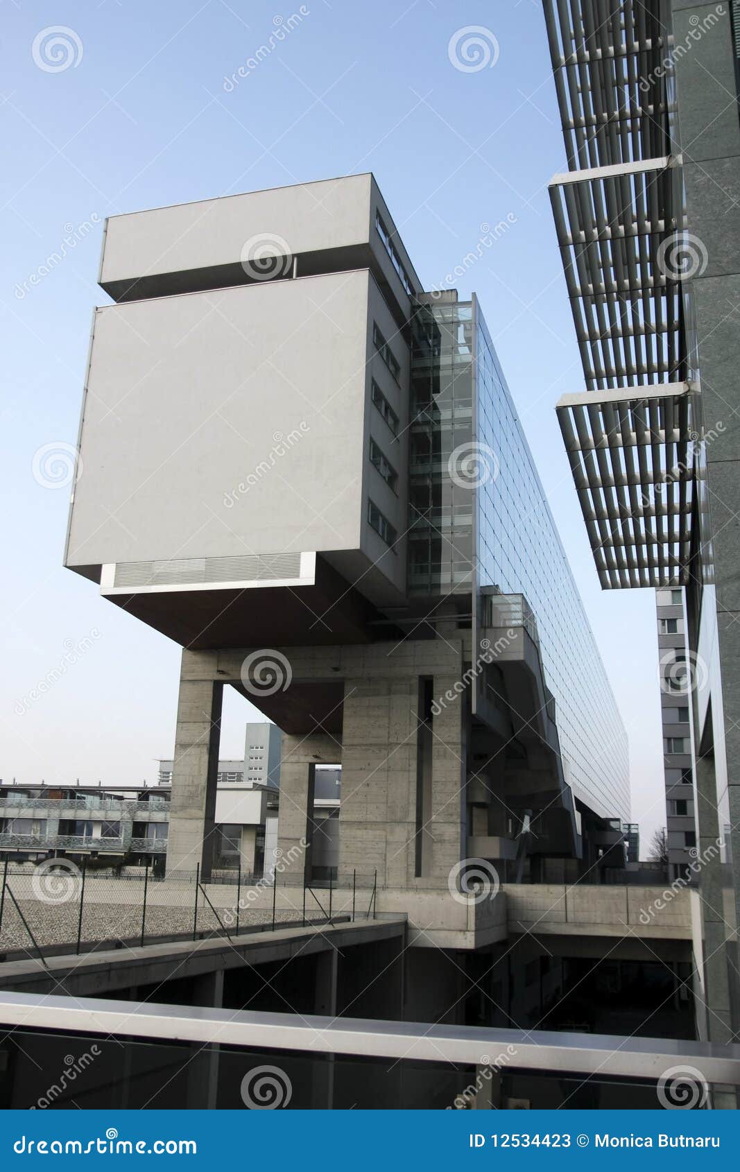 Modern buildings in vienna stock image. Image of high - 12534423