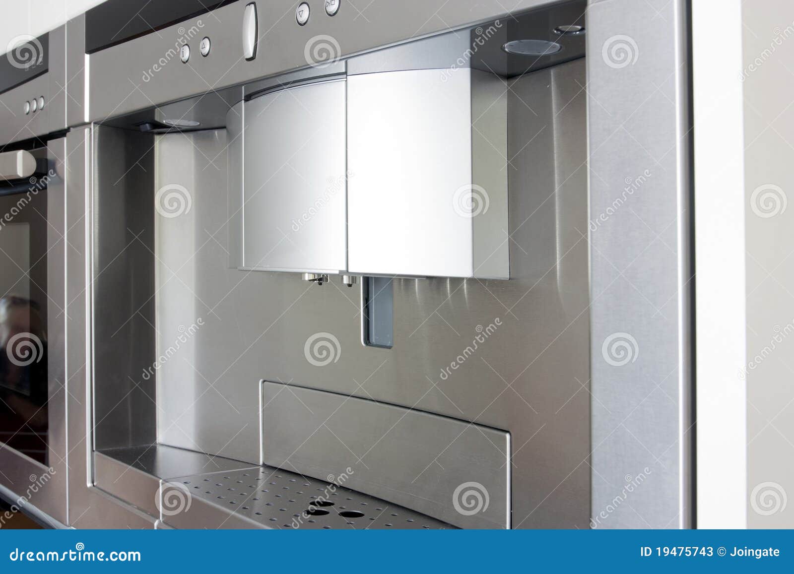 Modern Built in Coffee Maker Stock Image - Image of contemporary, built ...