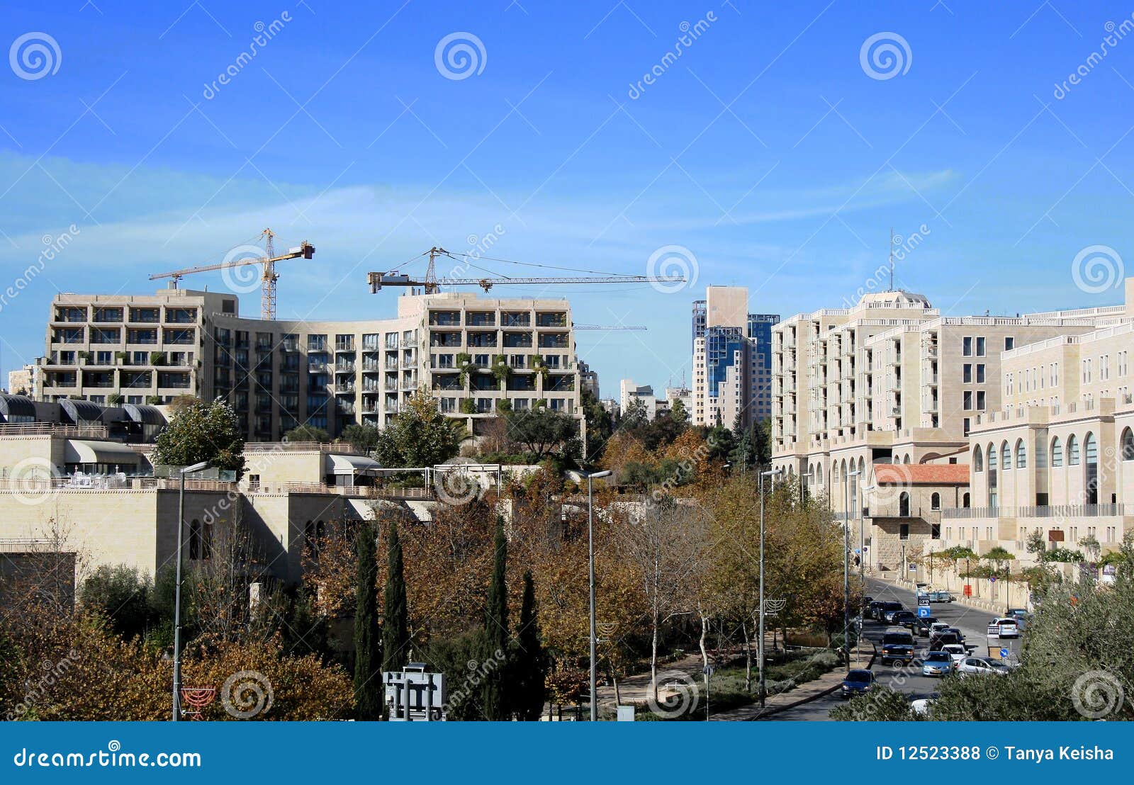 Modern built Jerusalem stock photo. Image of ground, islam - 12523388