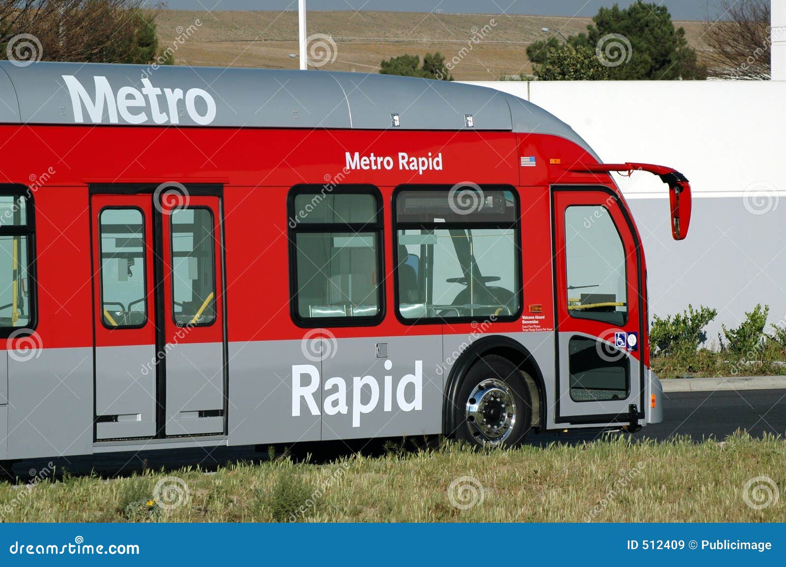 Modern Bus stock image. Image of clean, metropolitan, angeles - 512409