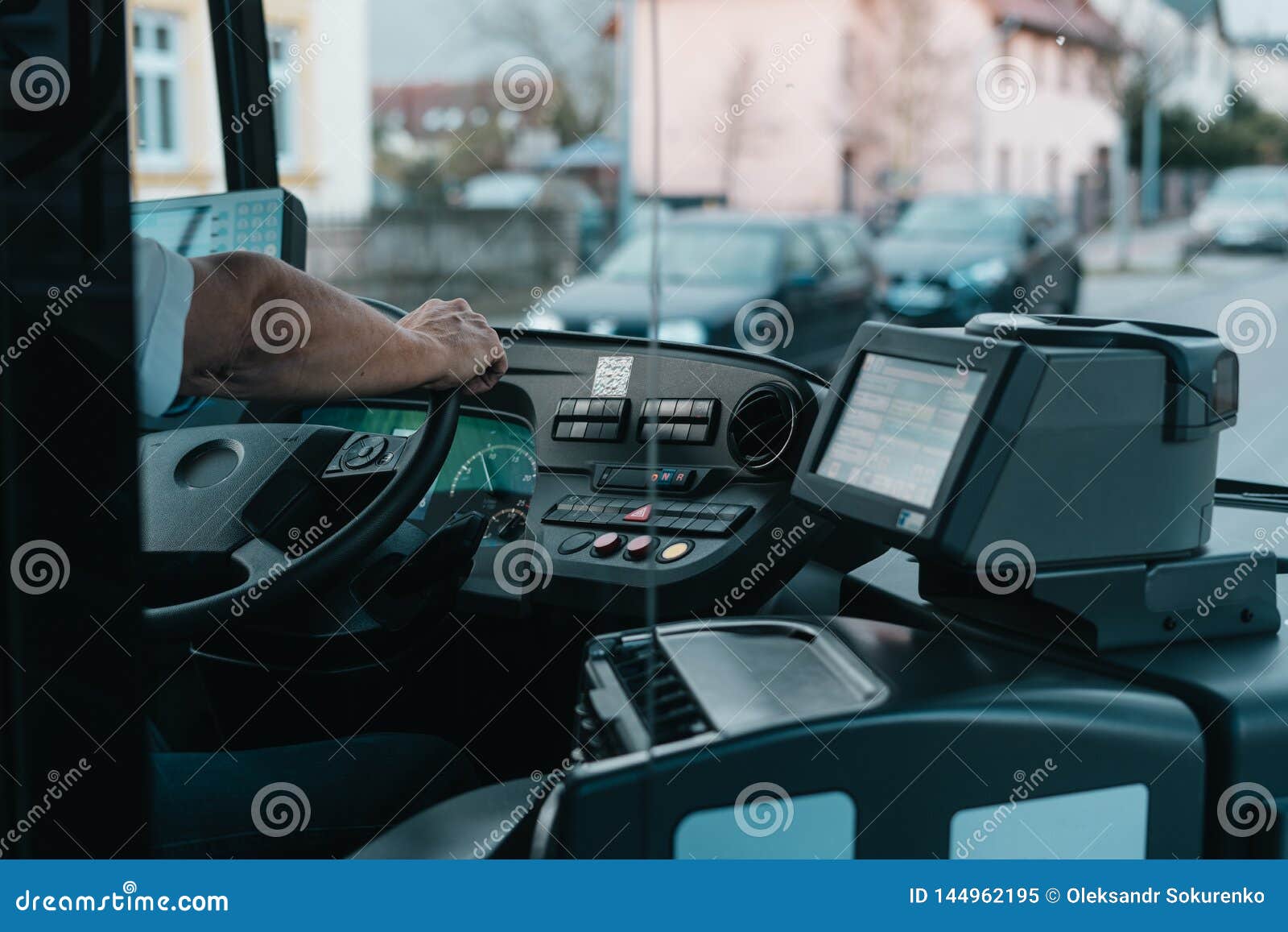 Modern bus interior stock image. Image of automobile - 144962195