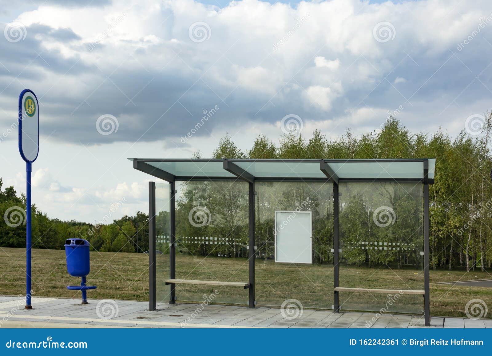 Modern Bus Stop stock image. Image of station, commute - 162242361