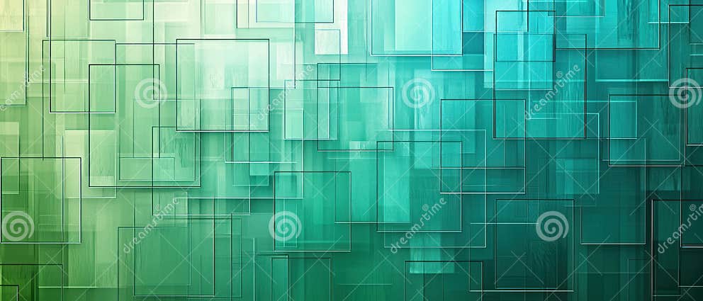 Modern Business Background with Layered Translucent Rectangles in Green ...