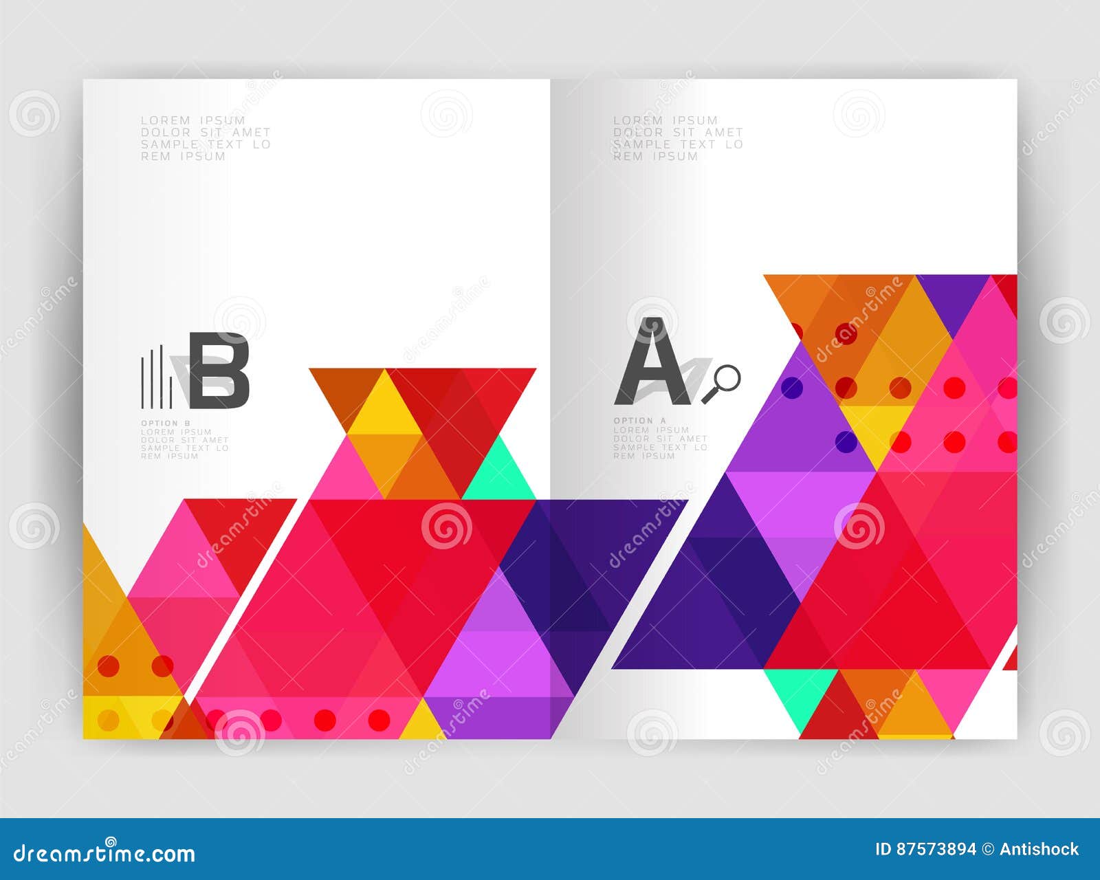 Modern Business Brochure or Leaflet Print Cover Template Stock Vector ...