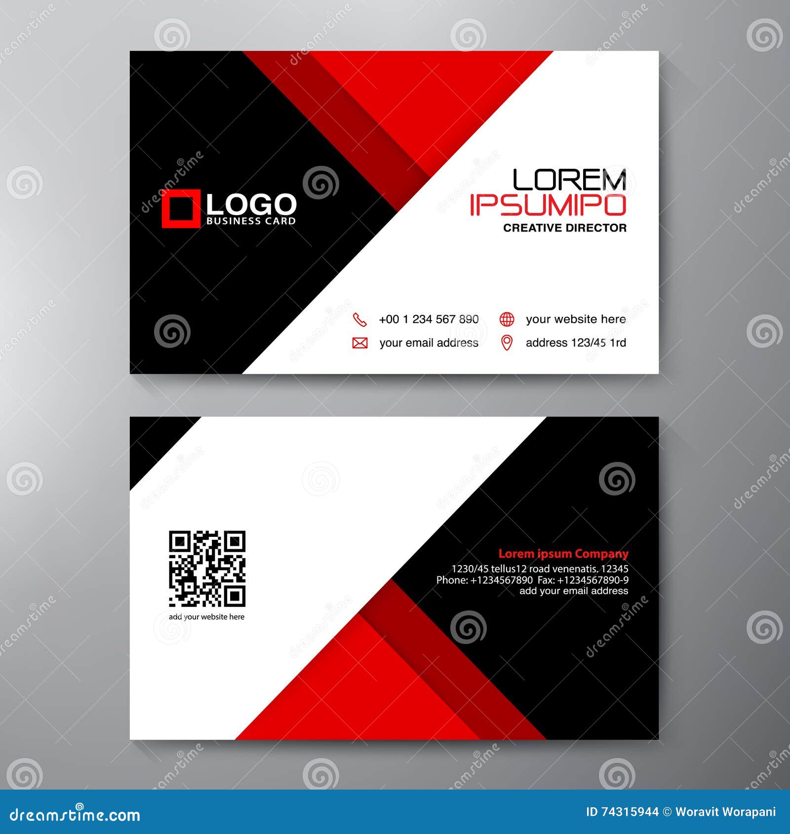 Modern Business Card Design Template. Stock Vector - Illustration of ... Modern Business Card Design Template. Stock Vector - Illustration of ...