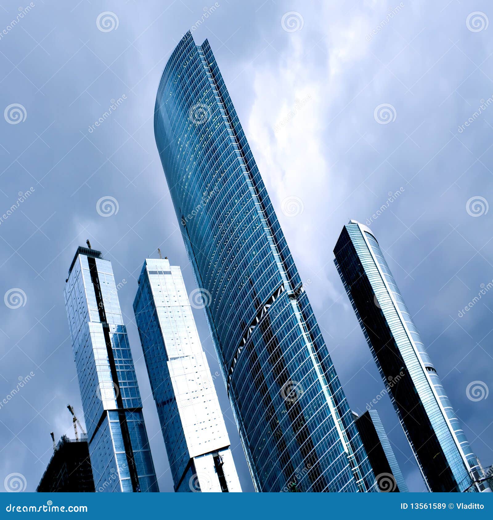 Modern business center stock image. Image of area, corporation - 13561589