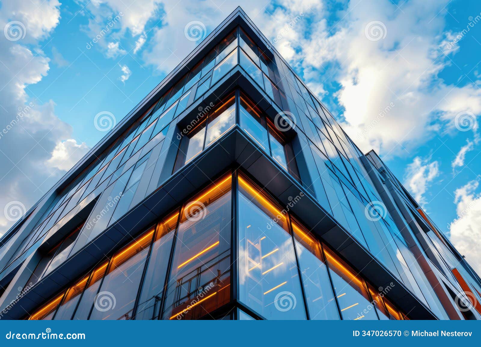 Modern Business Center Building in the City Stock Photo - Image of ...