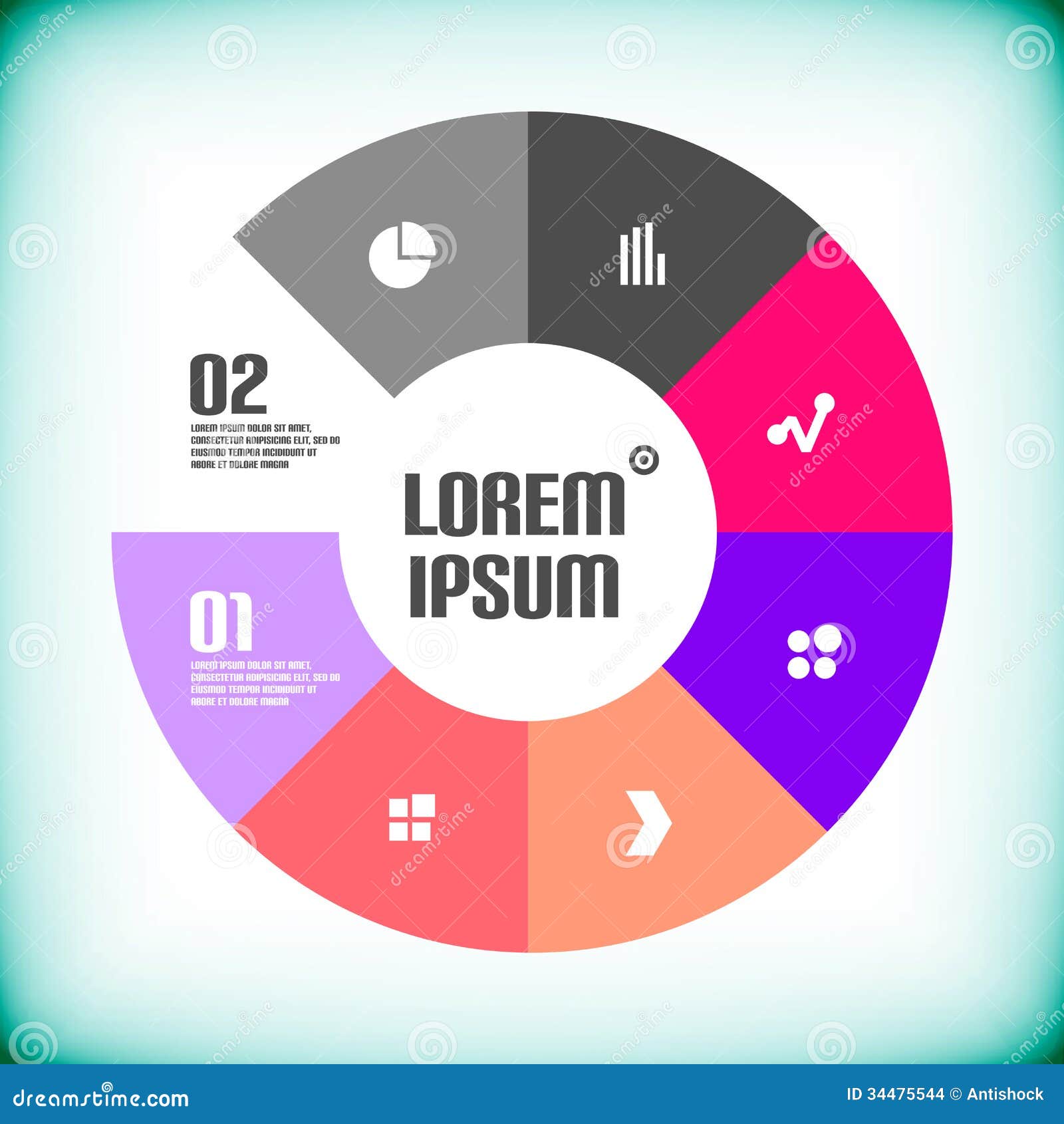 Modern Business Chart Banner Template Stock Vector - Illustration of ...