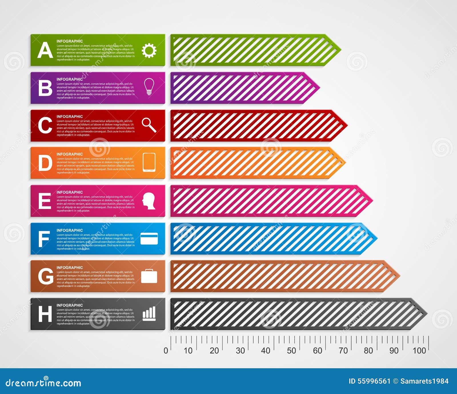 Modern Business Charts and Graphs Options Banner for Infographics or ...