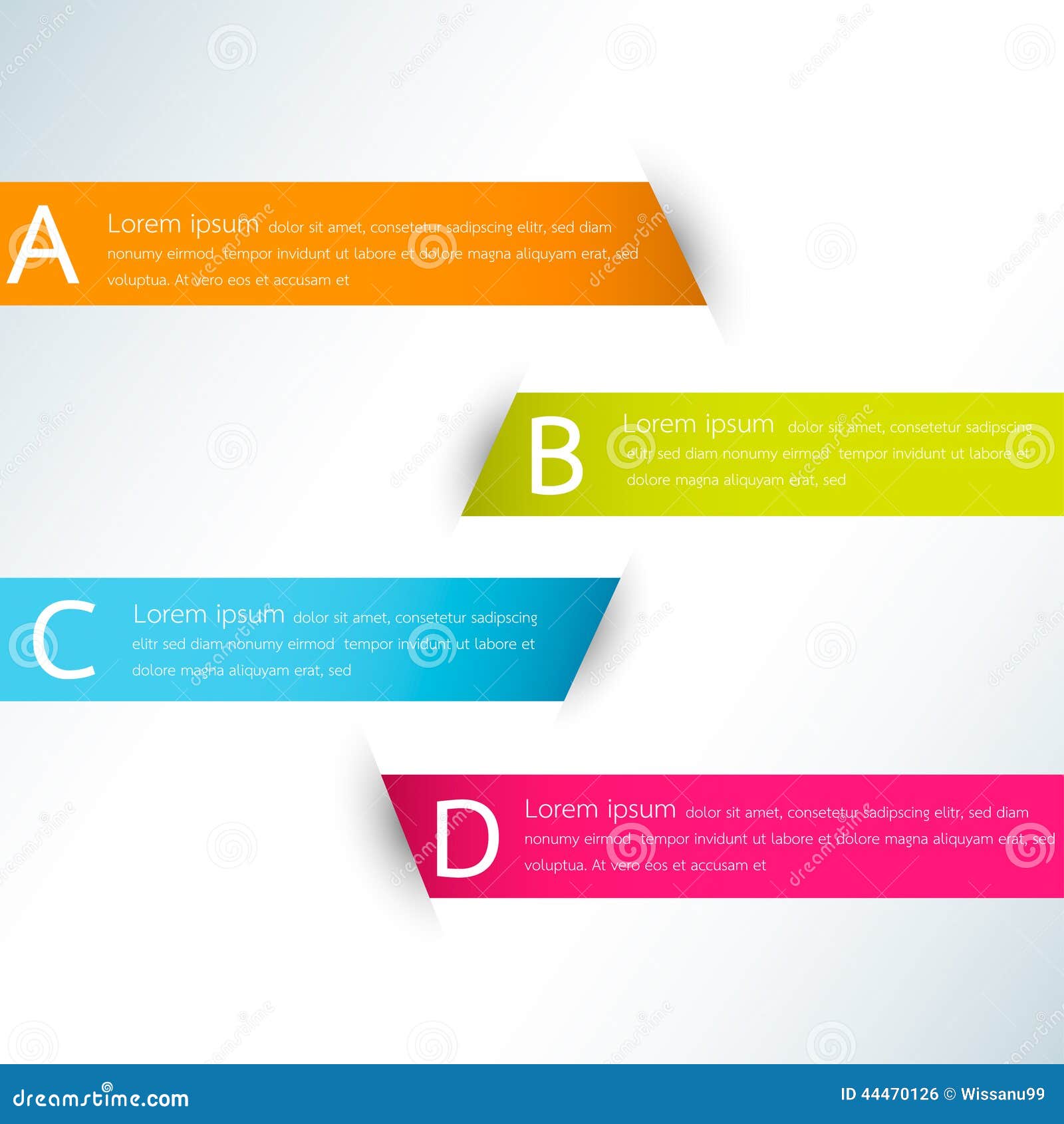 Modern Business Color Infographics Design Template Stock Vector ...