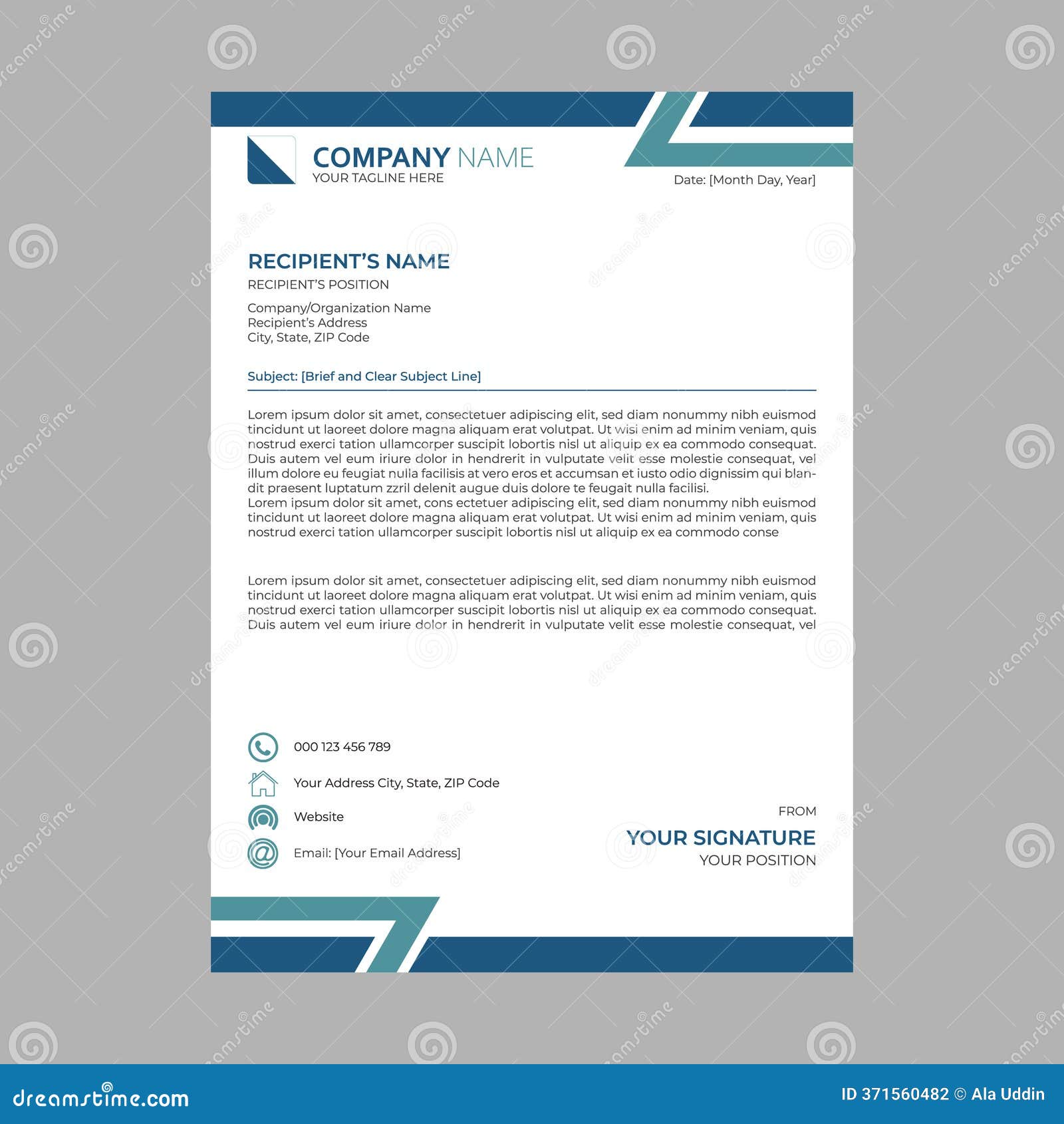 Corporate Letterhead Design, Business Style Corporate Letterhead Design ...