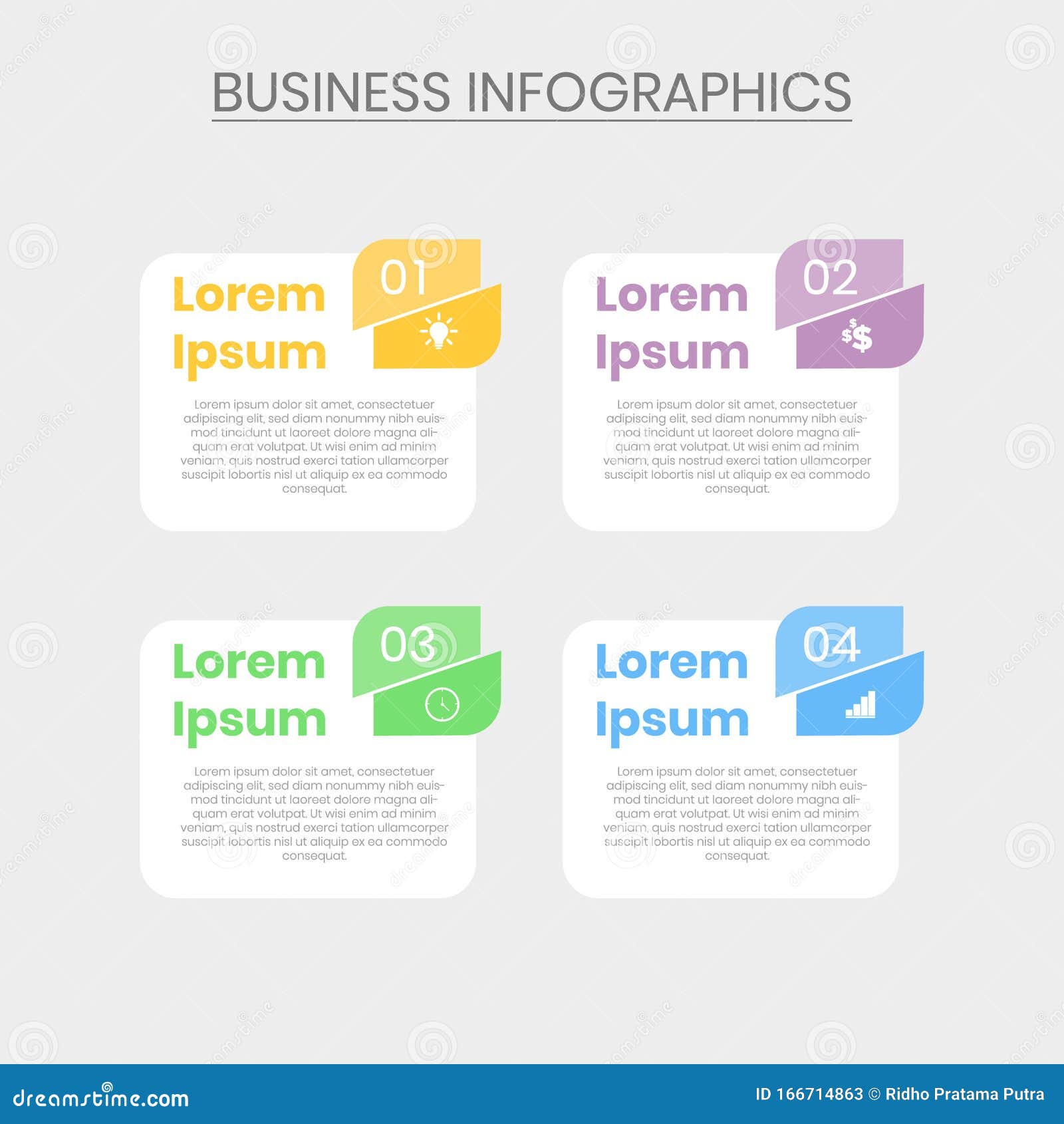Modern Business Data Visualization. Process Chart Stock Vector ...