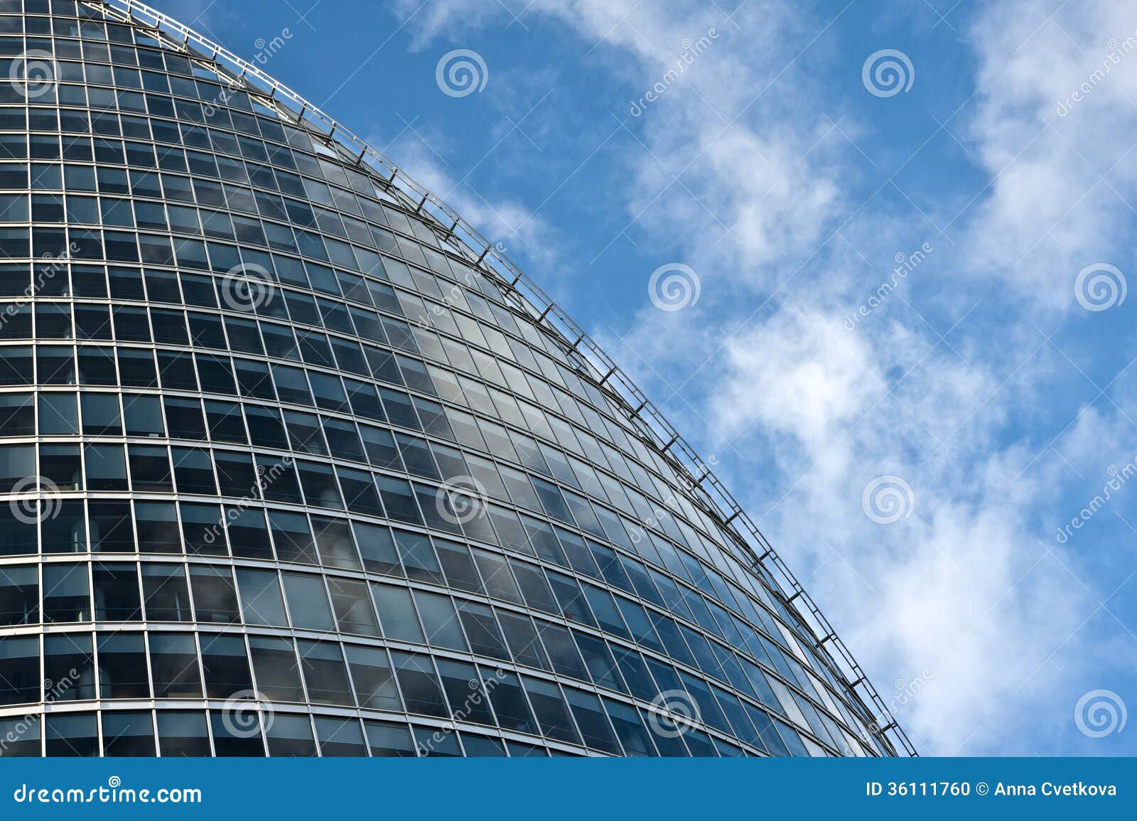 Modern Business Glass Building on Background of a Blue Sky Stock Photo ...
