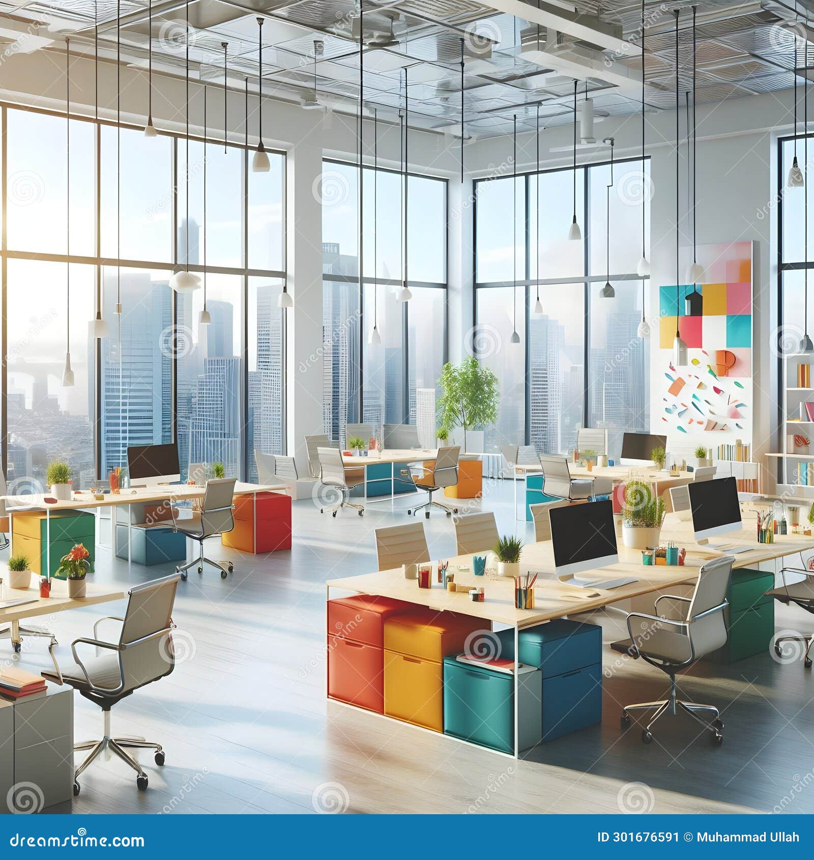 Modern Business Hub: a Visual Insight into the New Office Space Stock ...