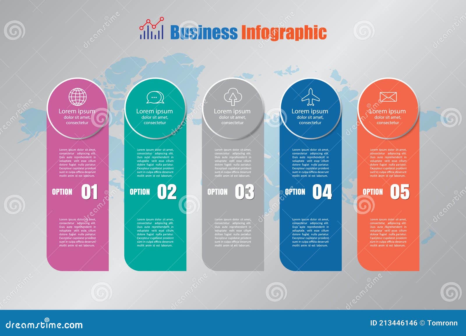 Modern Business Infographic Process Template Stock Vector ...