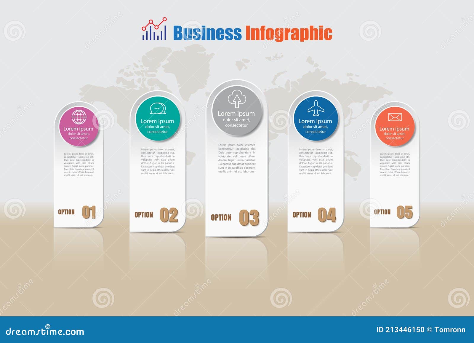 Modern Business Infographic Process Template Stock Vector ...