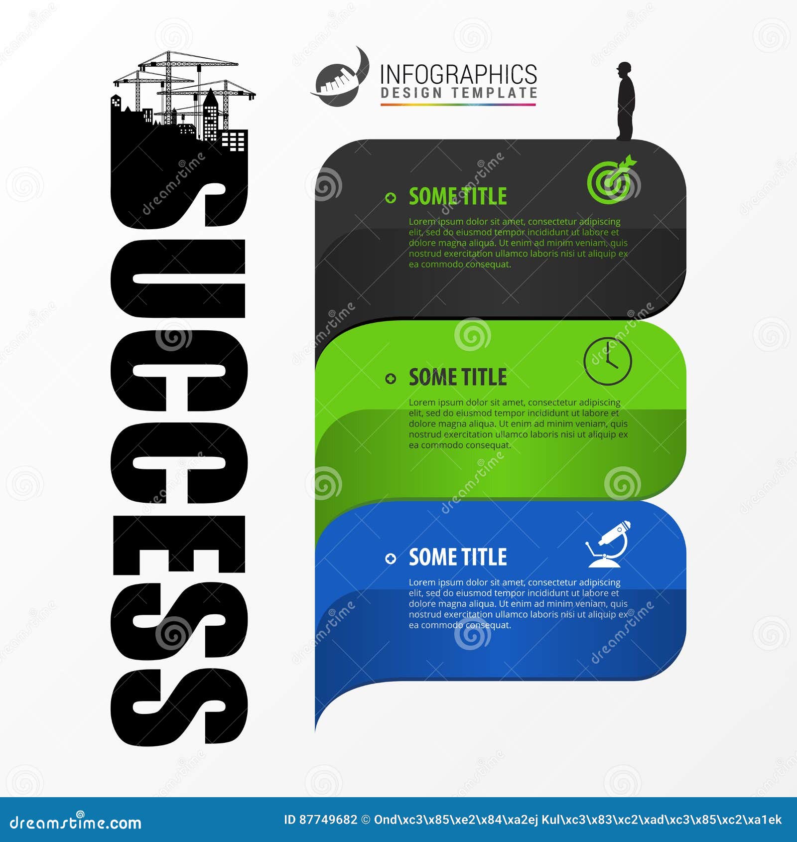 Modern Business Infographic Template. Success Concept Stock Vector ...