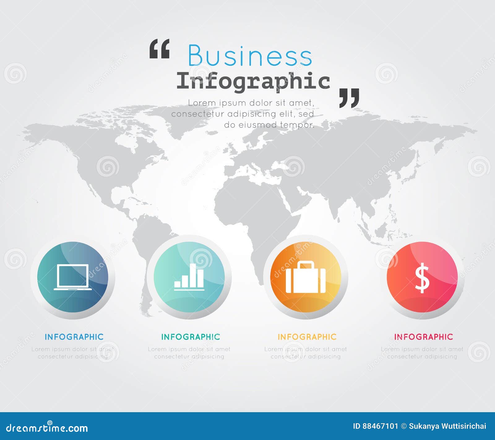 Modern Business Infographic Vector Illustration Stock Illustration ...