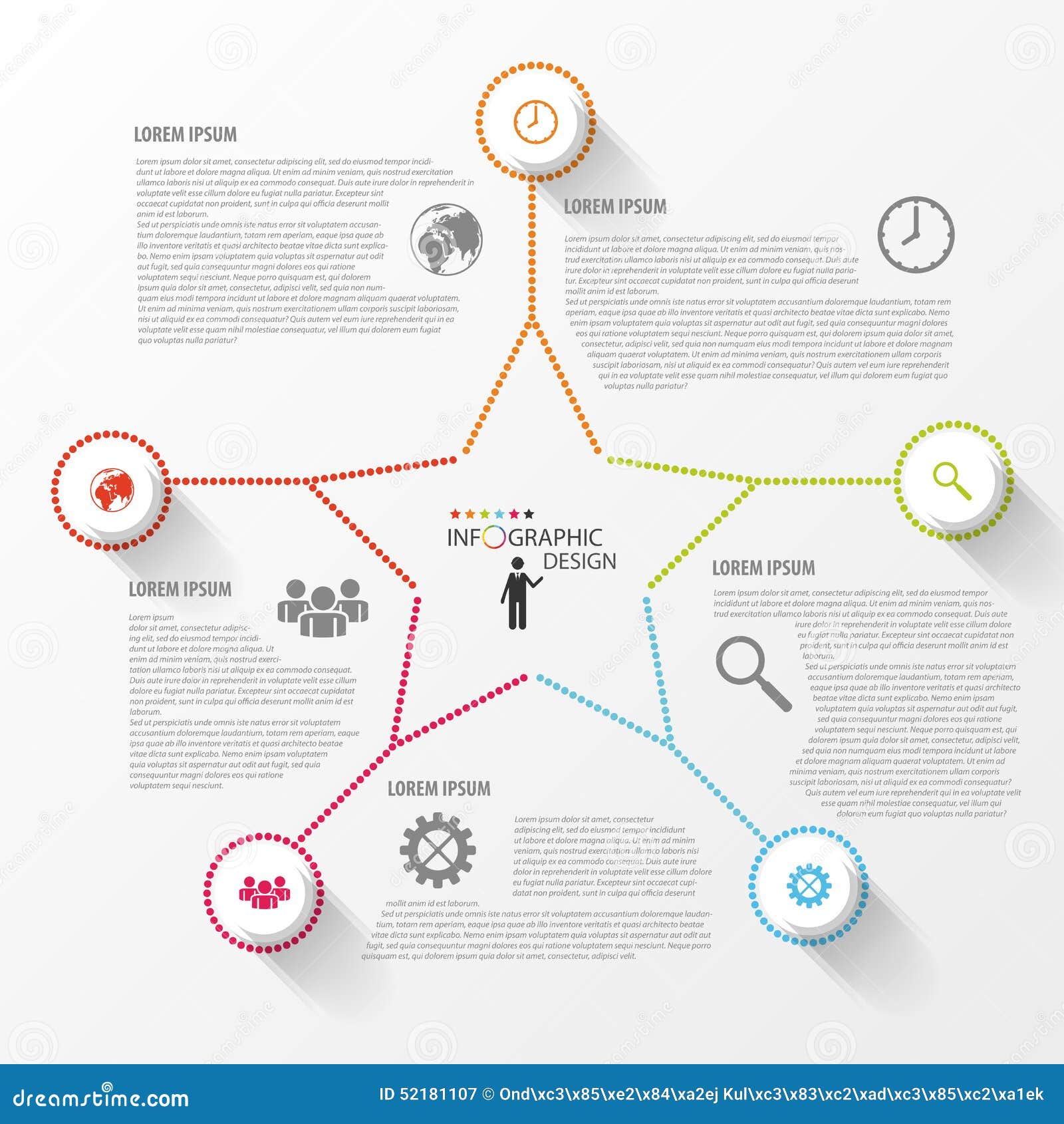 Modern Business Infographics Star. Vector Illustration Stock Vector ...