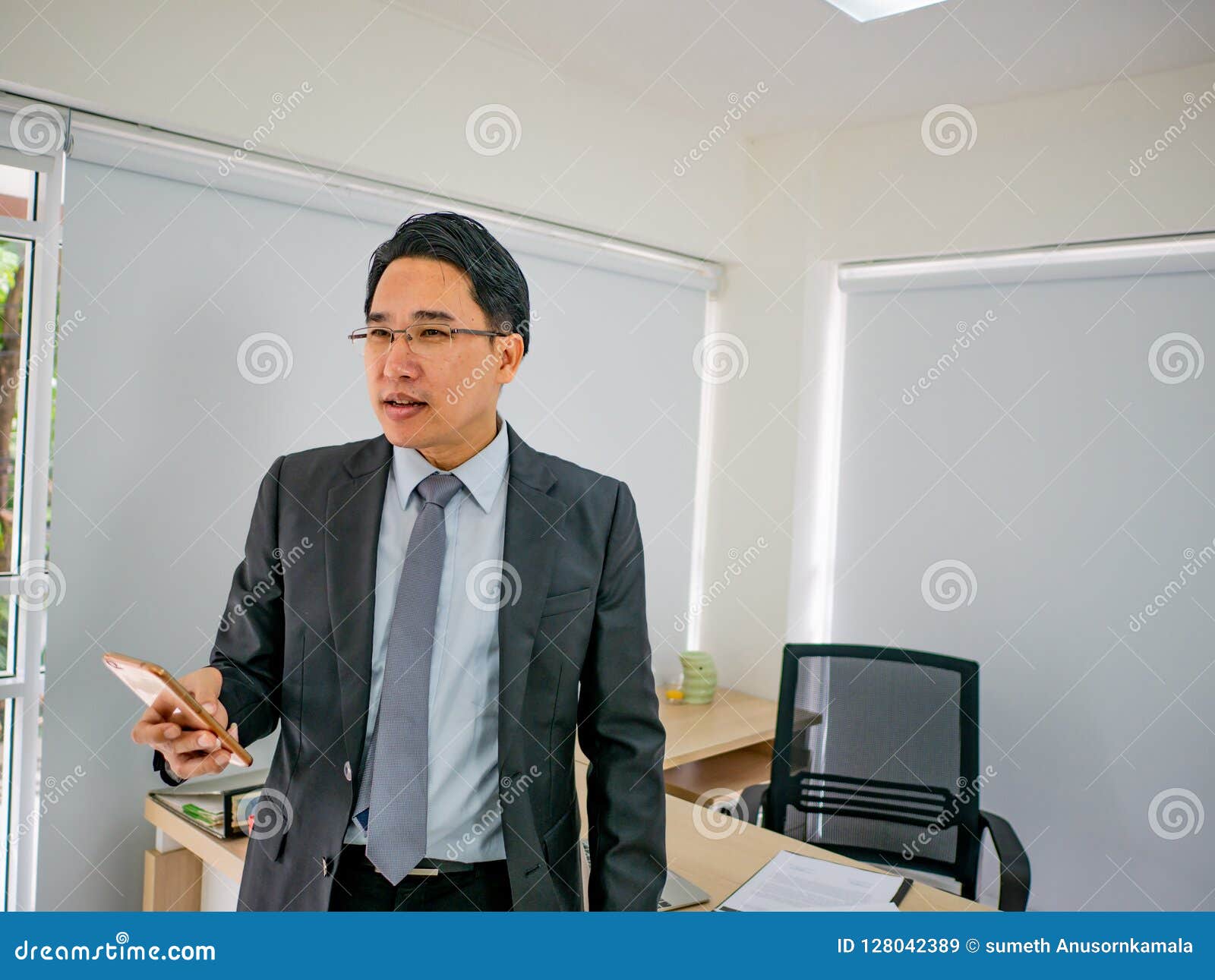 Modern business man smile, stock image. Image of manager - 128042389