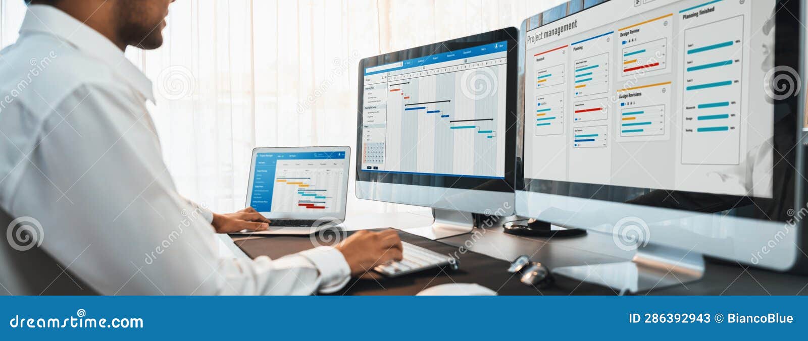 Modern Business Management and Work Flow Organization. Trailblazing ...